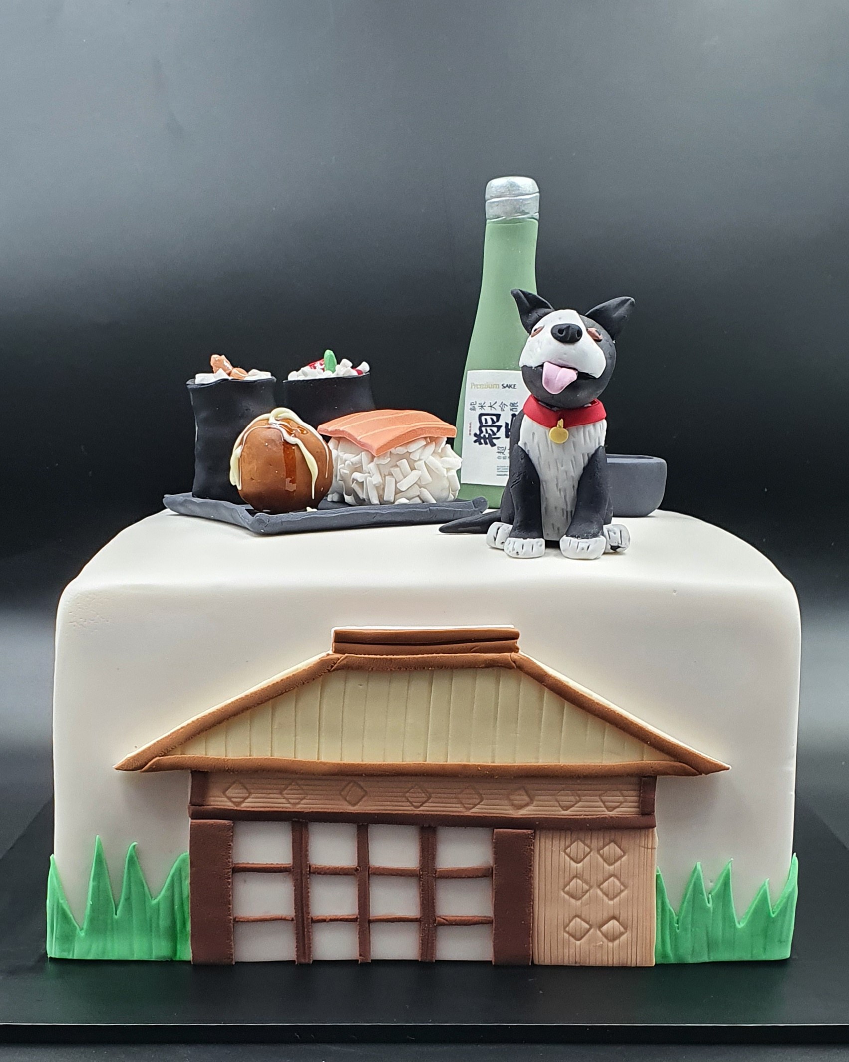 Happy 30th Birthday Mink. A personalised cake featuring Japanese ...