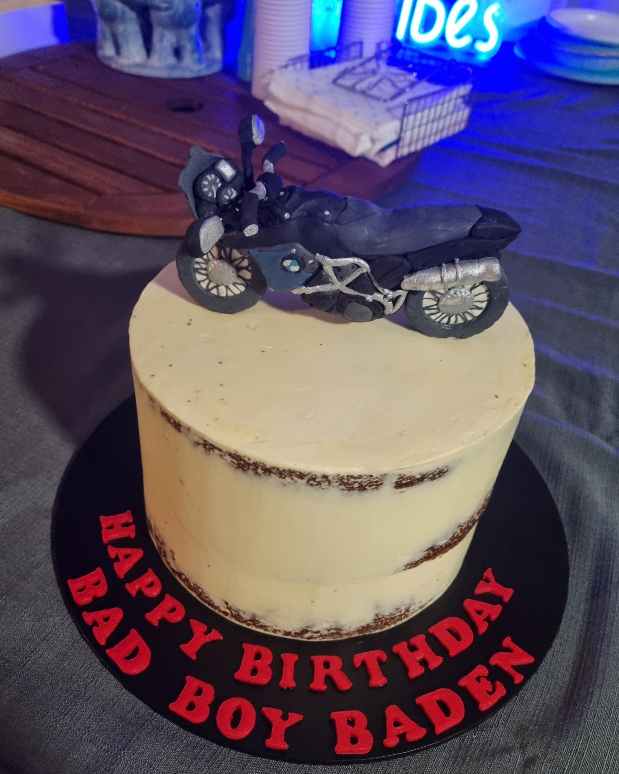 Happy Birthday Bad Boy Baden – Maria's Marvellous Cakes